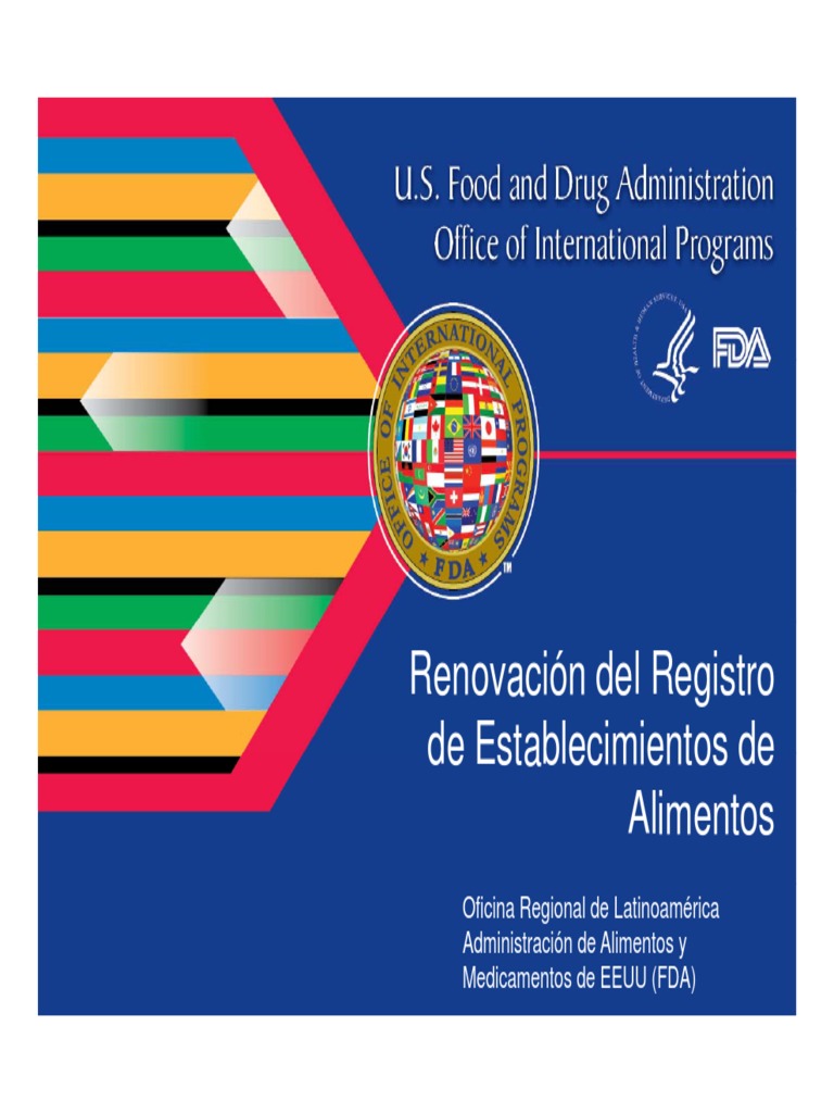 Guía de Registro FDA para Alimentos | PDF | Contraseña | Informática