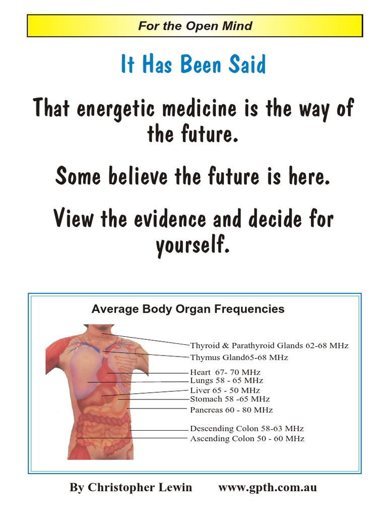 Energetic Medicine | PDF | Interleukin 6 | Stress (Biology)