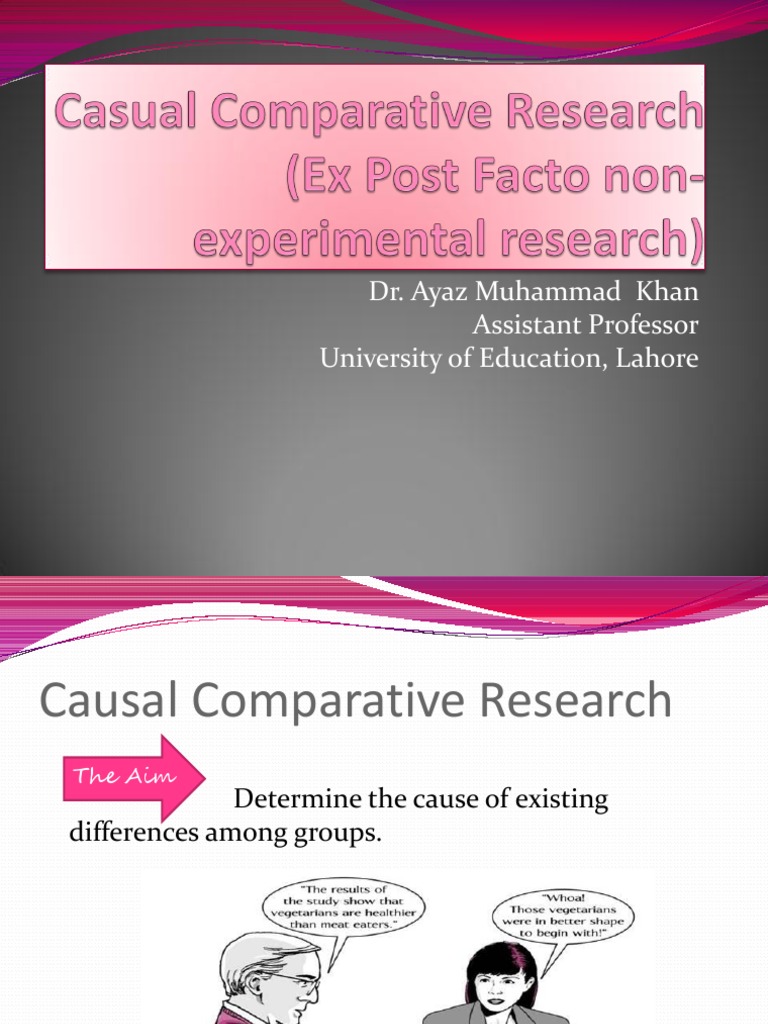 Casual Comparative Research | PDF | Causality | Student's T Test
