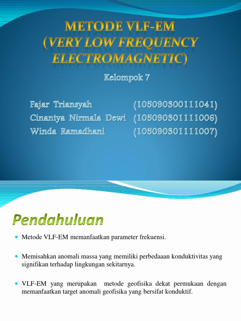 Persentasi VLF | PDF | Sains & Matematika