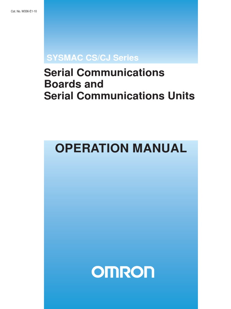 W336 E1 10+CS CJ Series+OperManual | PDF | Electromagnetic Compatibility | Programmable Logic ...