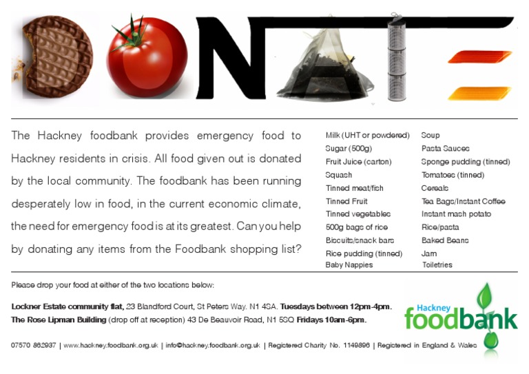Food Bank Poster Landscape | PDF