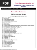 Fanuc - G Code List | PDF | Grinding (Abrasive Cutting) | Industrial ...