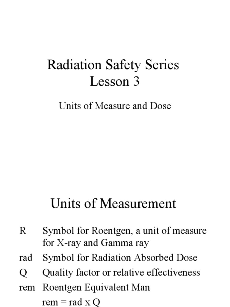 Radiation Dose Units and Safety Guidelines | PDF | Ionizing Radiation ...
