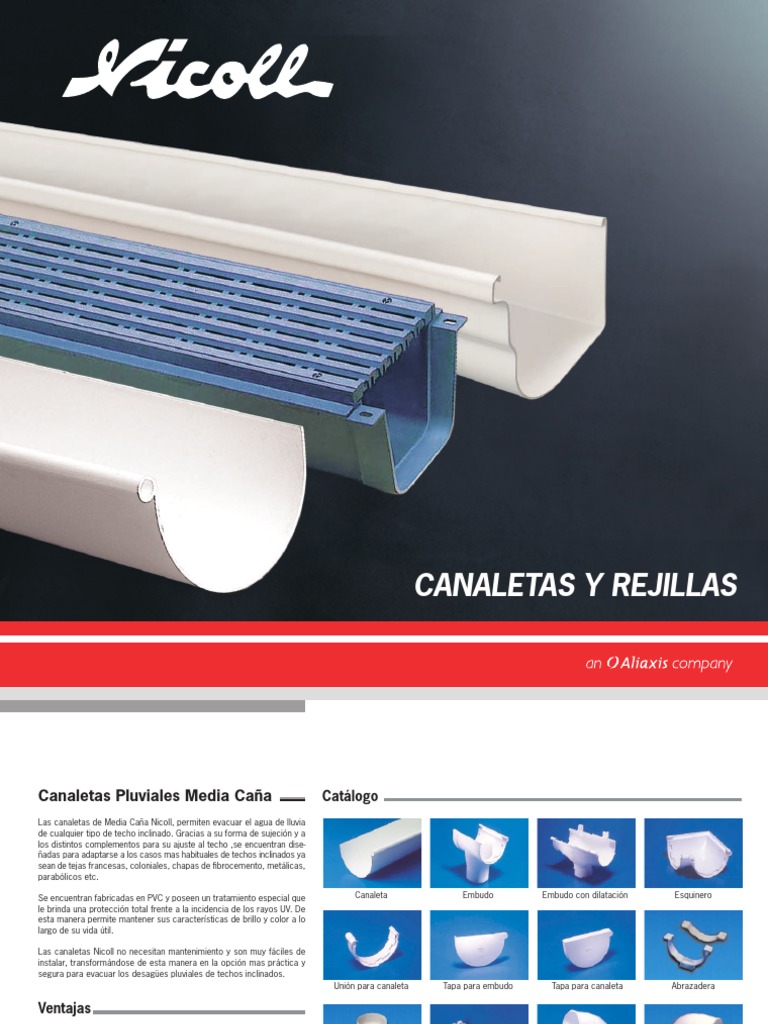 Tipos de Canaletas para Techos | PDF | Tornillo | Acero