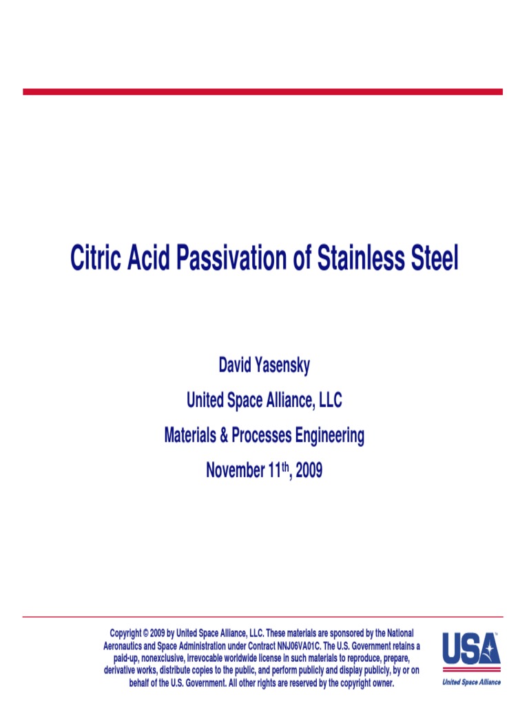 Nitric Acid Passivation INOX | PDF | Nitric Acid | Corrosion