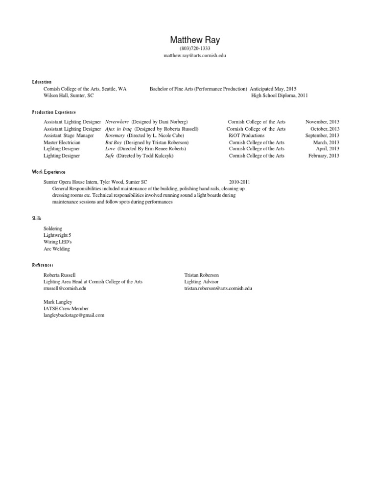 Ray Resume | PDF