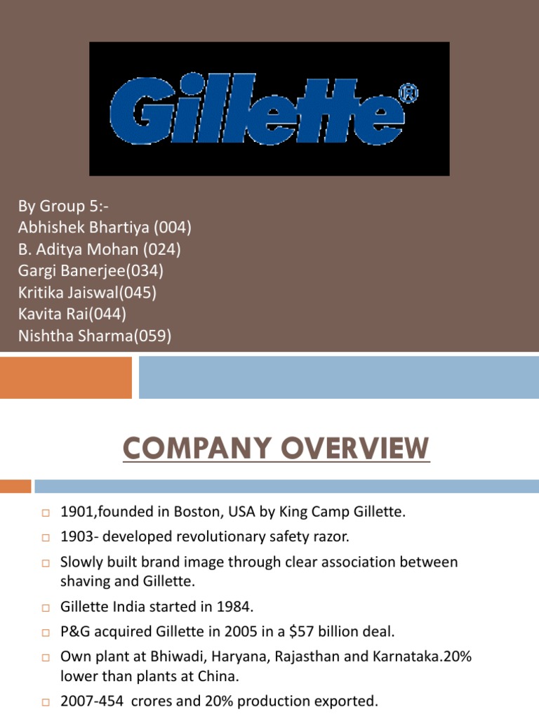 Gillette PDF | PDF | Brand | Shaving