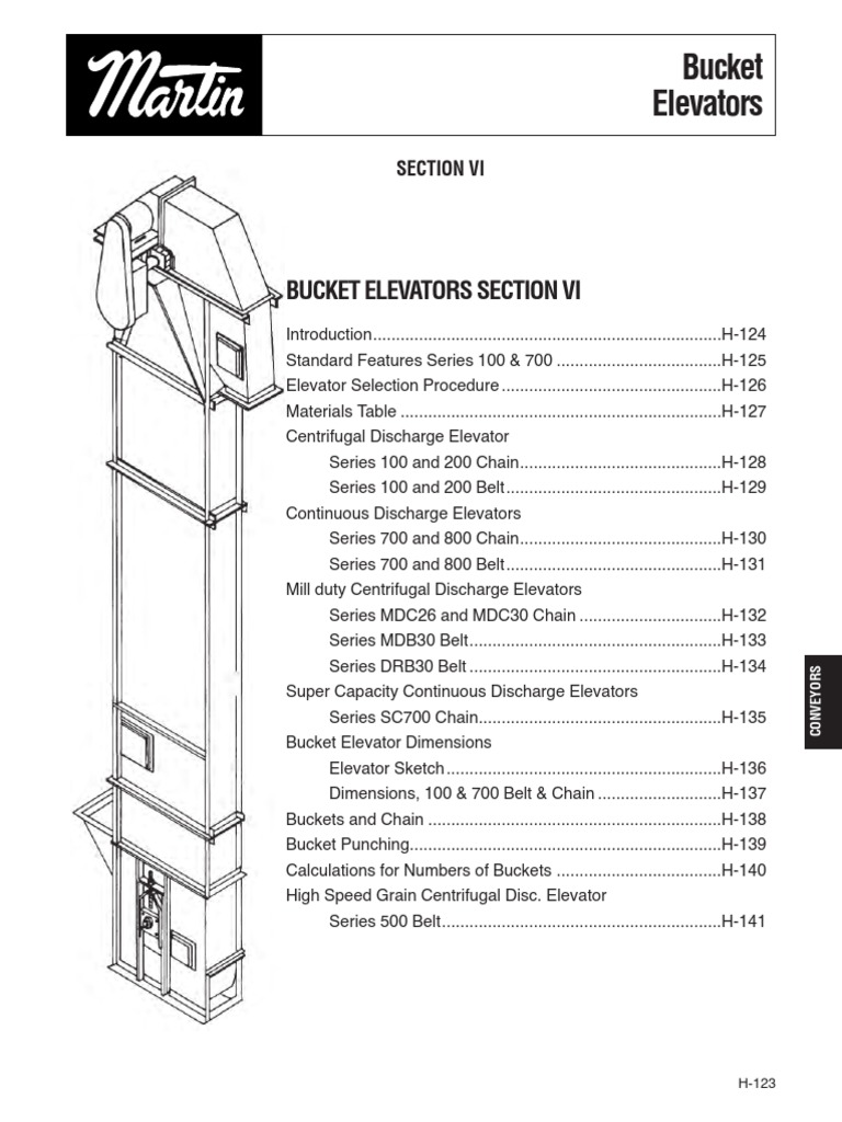 Martin Bucket Elevators Overview | PDF