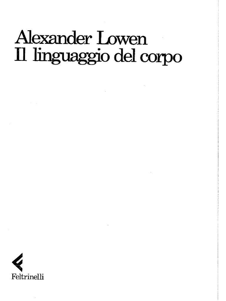 A Linguagem Do Corpo - Alexander Lowen | PDF