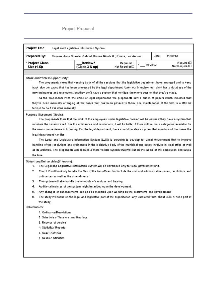 Project Proposal | PDF