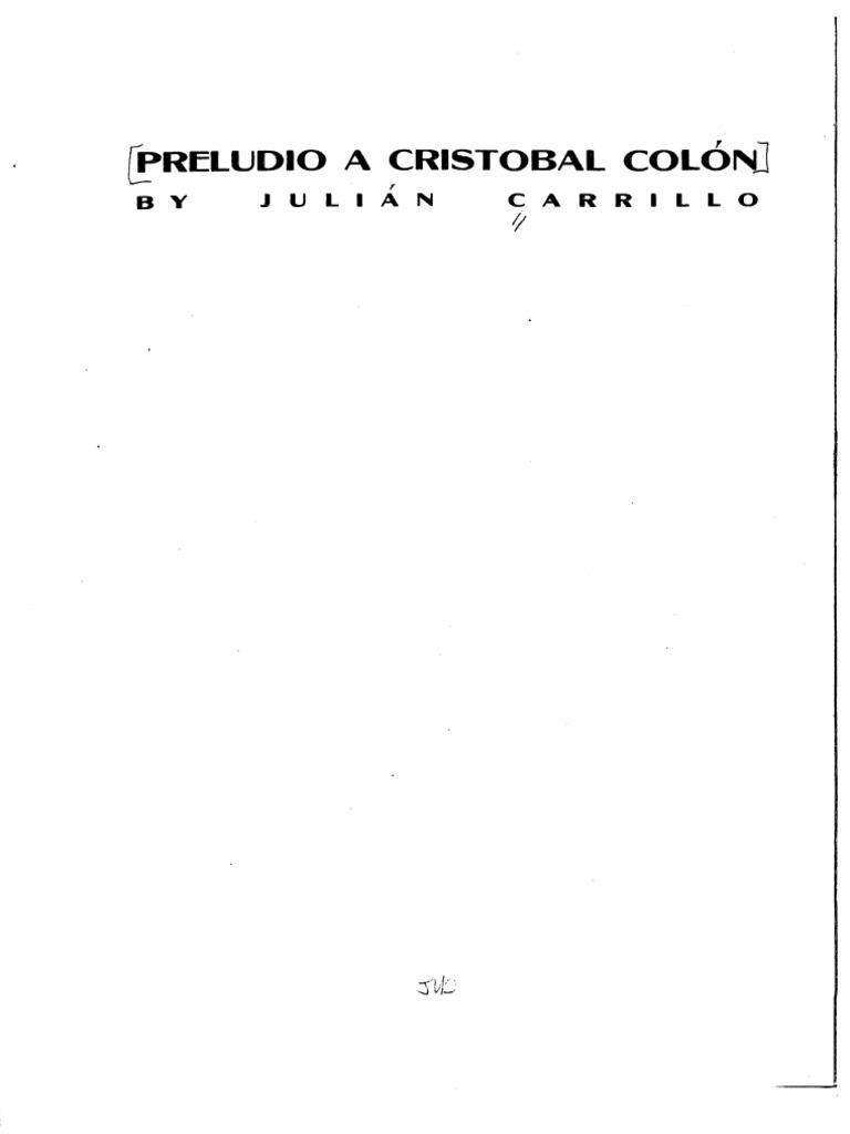 Carrillo - Preludio A Colon | PDF