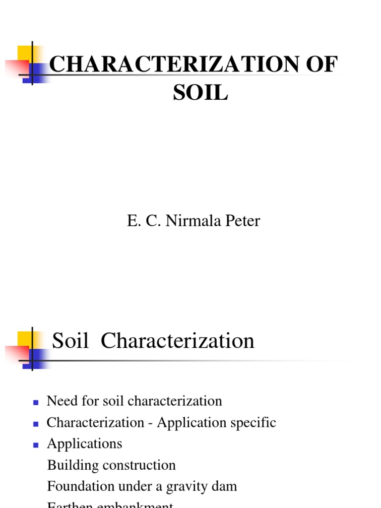 Soil Characterization | PDF | Soil | Earth Sciences