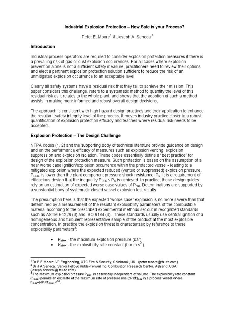 Industrial Explosion Protection | PDF | Explosion | Risk
