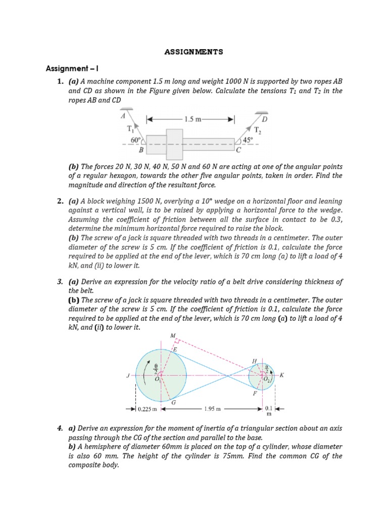 Mom - Assignment | PDF | Bending | Beam (Structure)