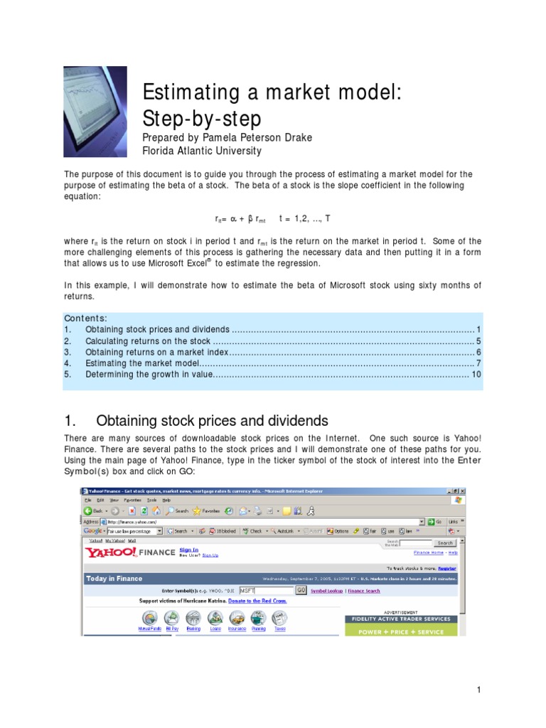 Market Model | PDF