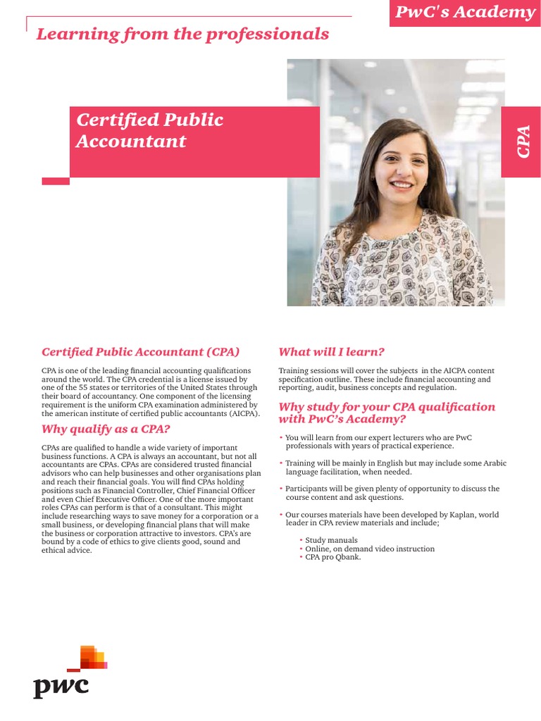 Cpa Flyer | PDF | Certified Public Accountant | Uniform Certified ...
