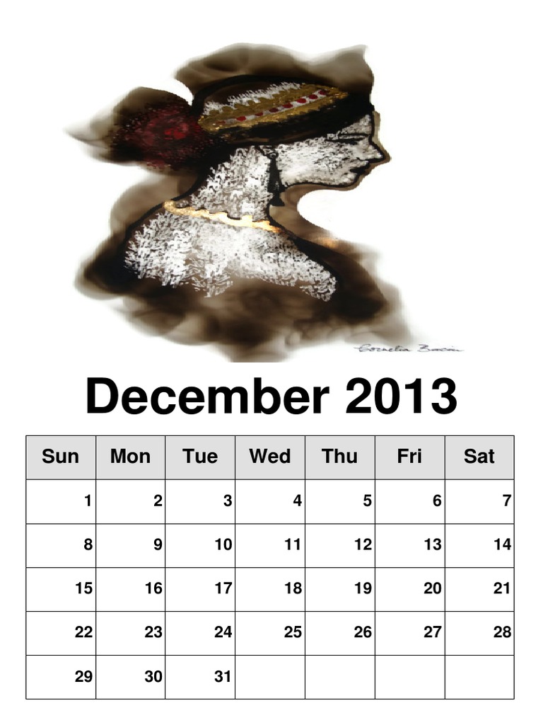 Fire Illustration Calendar | PDF