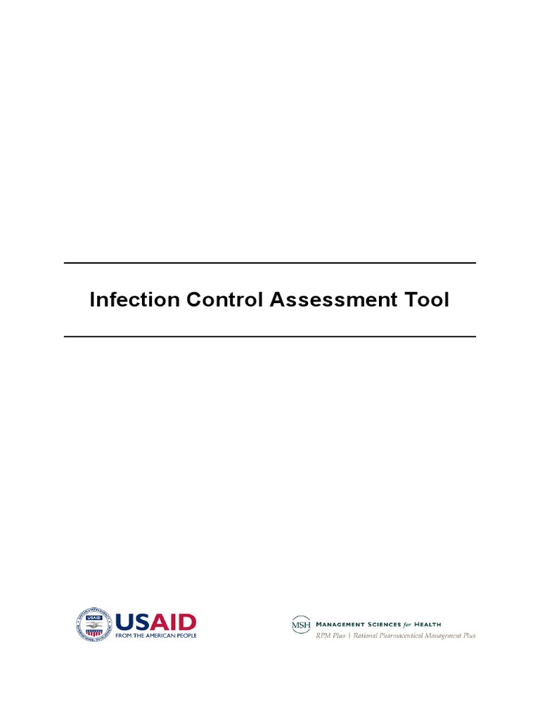 Infection Control Self Assessment Tool Complete Set Final | PDF ...