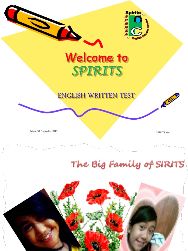 SpiriT Test | PDF | Language Arts & Discipline