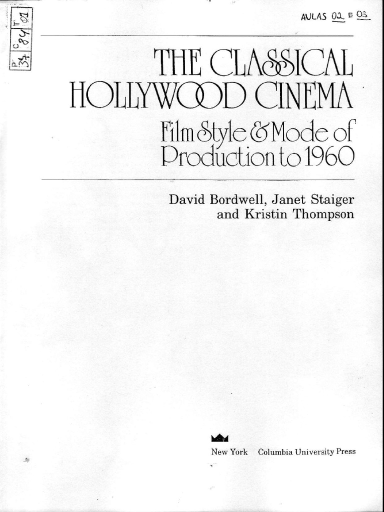 Bordwell-The Classical Hollywood Cinema | PDF | Plot (Narrative ...