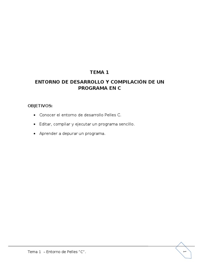 Entorno de Desarrollo Pelles C | PDF | Compilador | Herramientas de ...