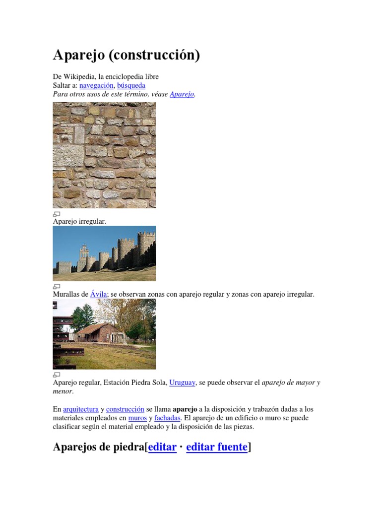 Aparejo de Ladrillos | PDF | Albañilería | Construyendo tecnología