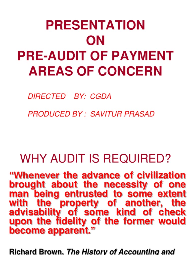 Pre-Audit of Payments Overview | PDF | Audit | Financial Audit