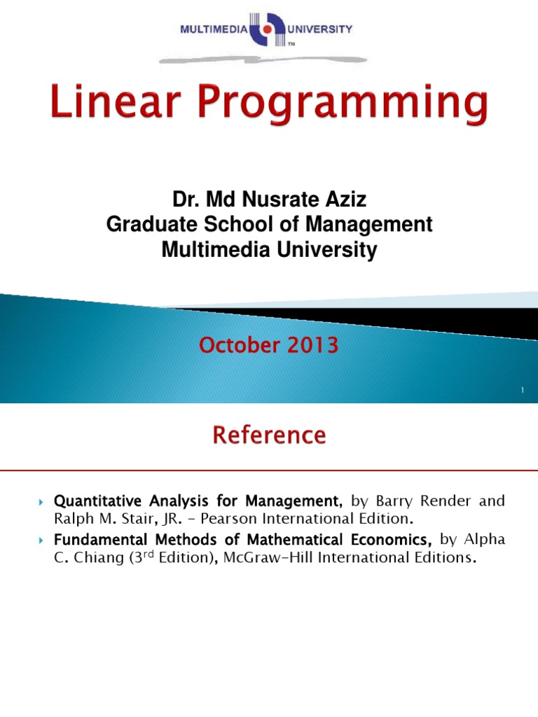 Linear Programming Maximisation And Minimisation Pdf Mathematical Optimization Loss Function 