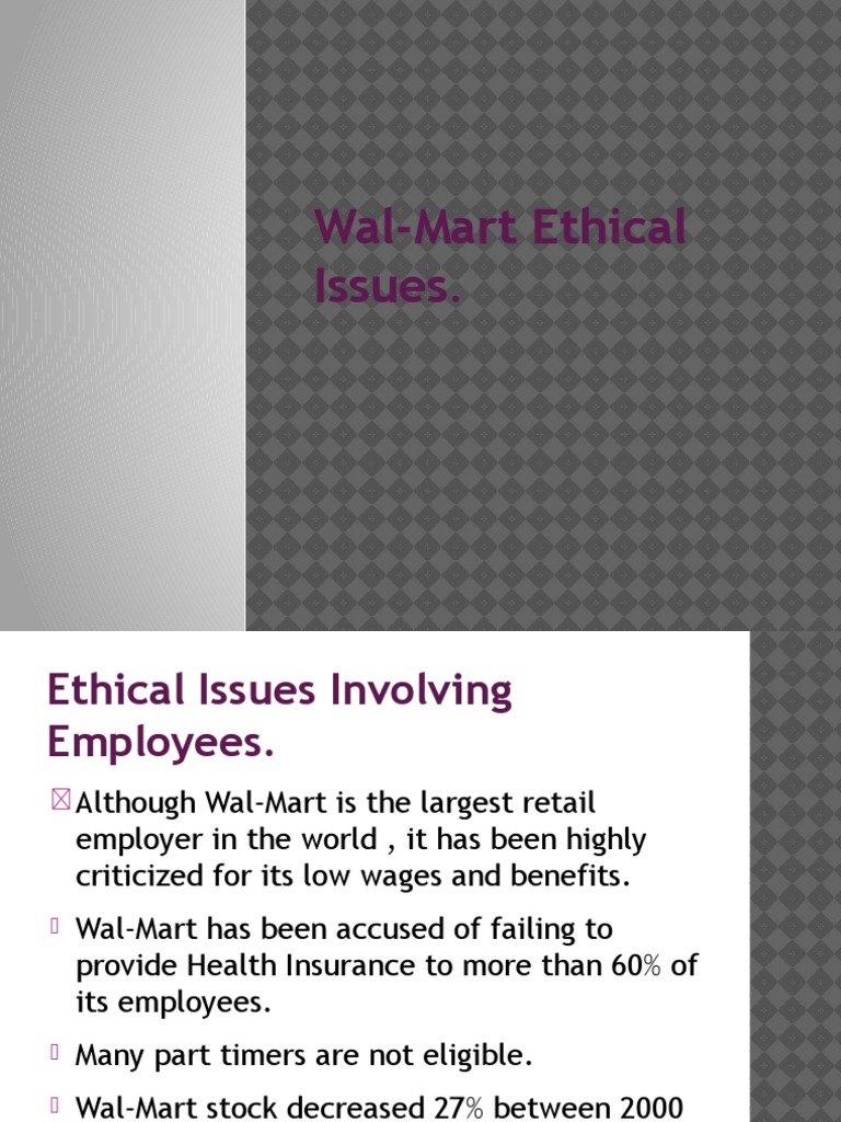 Walmart's Ethical Challenges and Responses | PDF | Walmart | Sweatshop