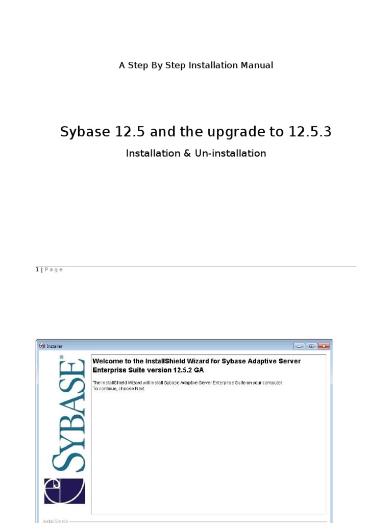 Sybase 12.5 Installation Guide | PDF | Windows Registry | Operating ...