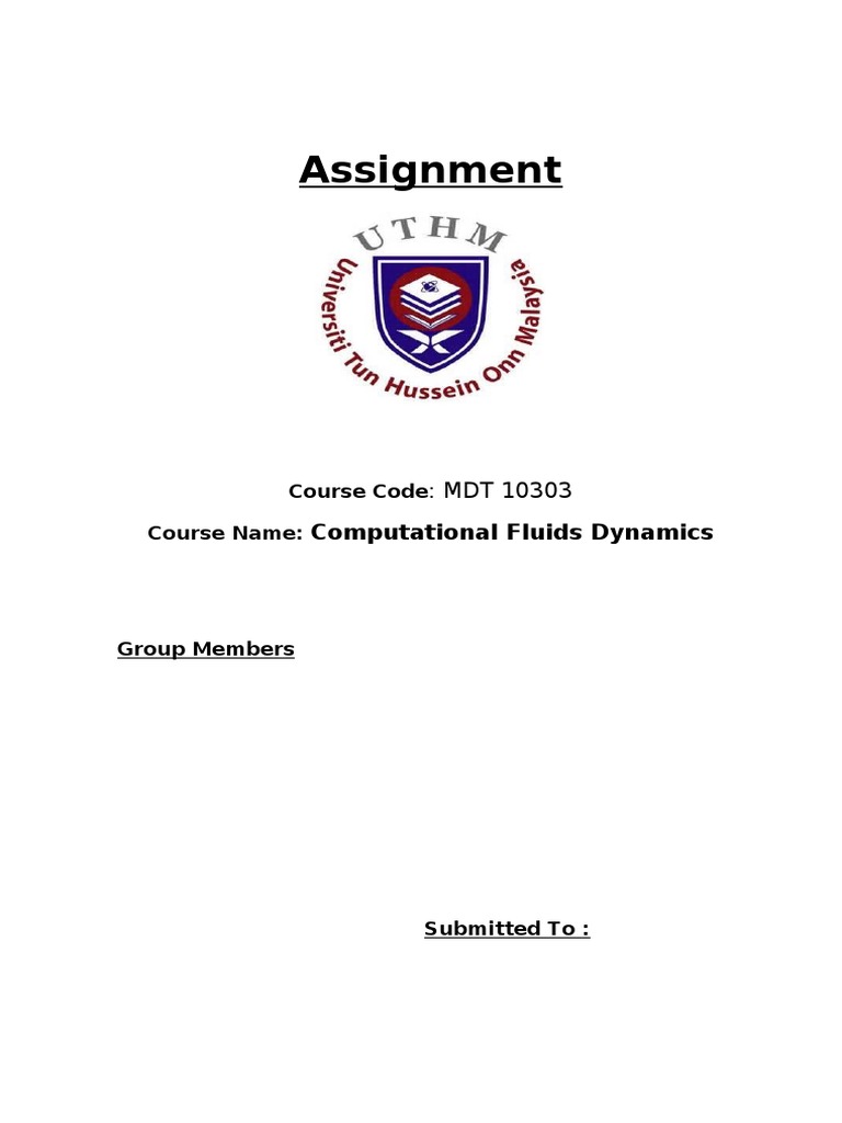UTHM Logo for Computational Fluids Dynamics | PDF