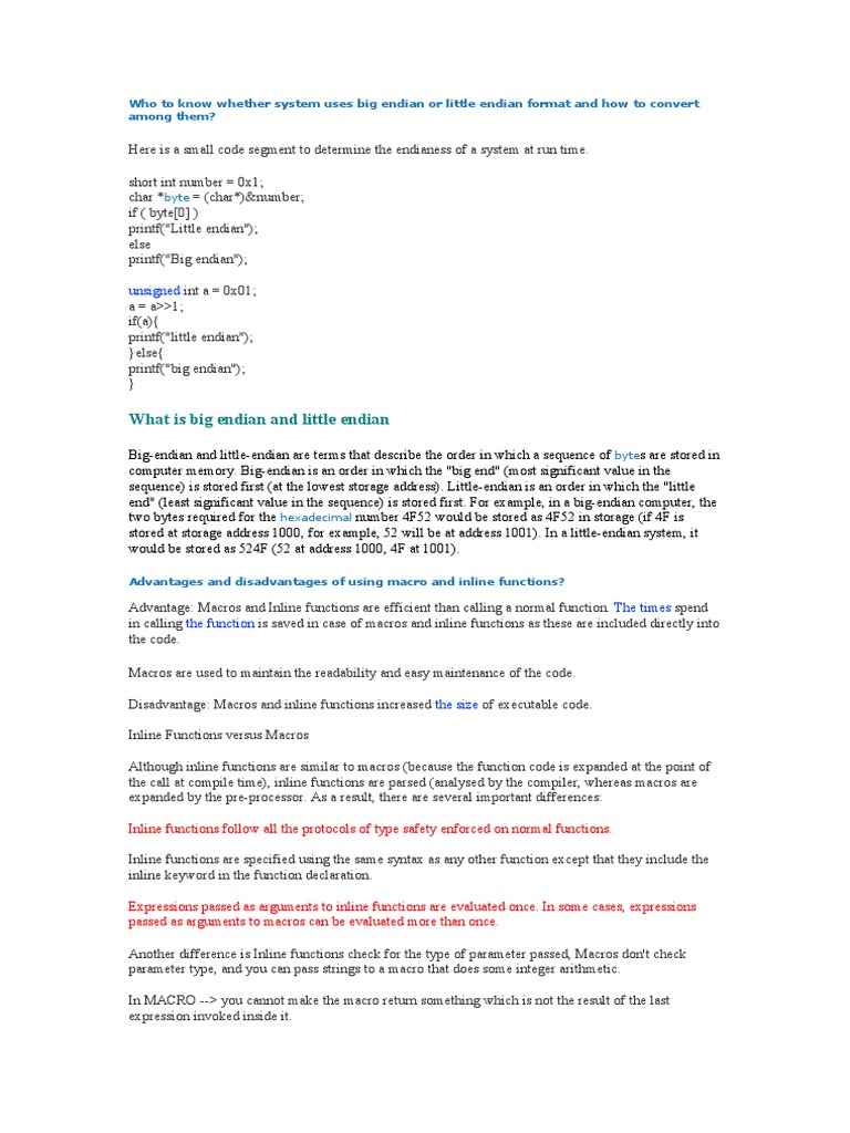 C & Embedded Questions | PDF | Instruction Set | Pointer (Computer Programming)