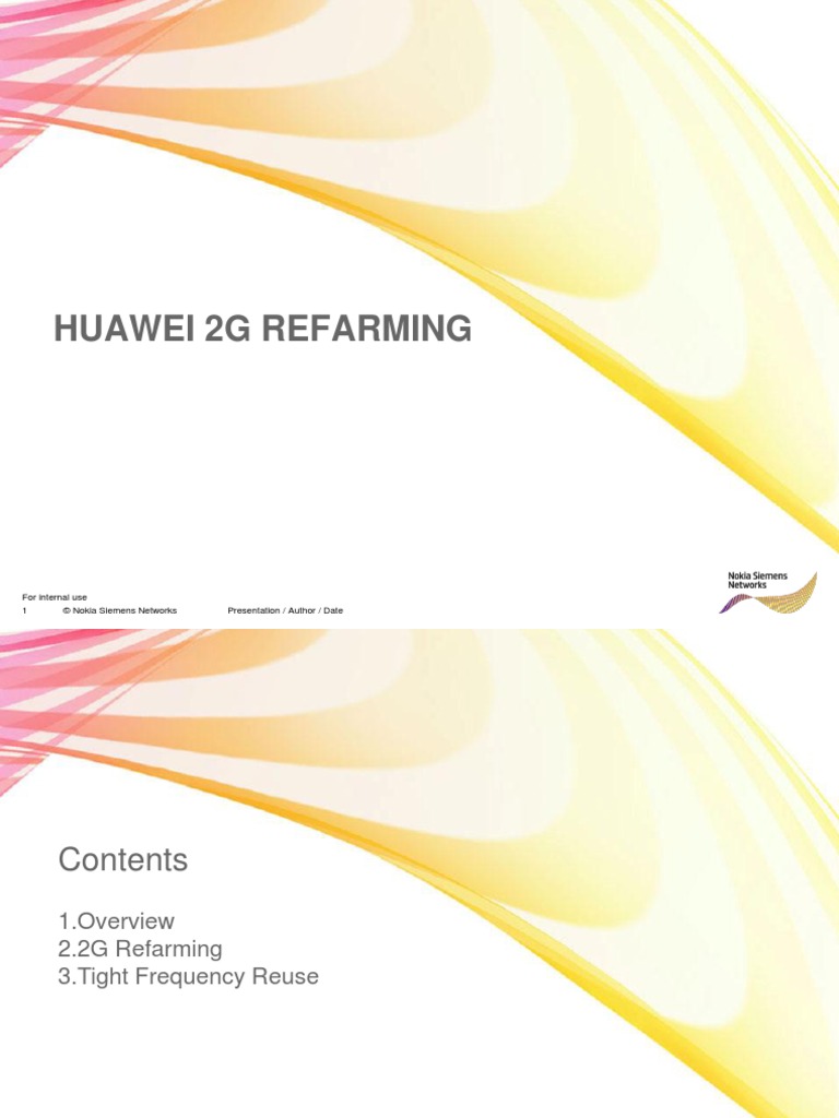 2G Huawei Refarming | PDF | 3 G | Cellular Network