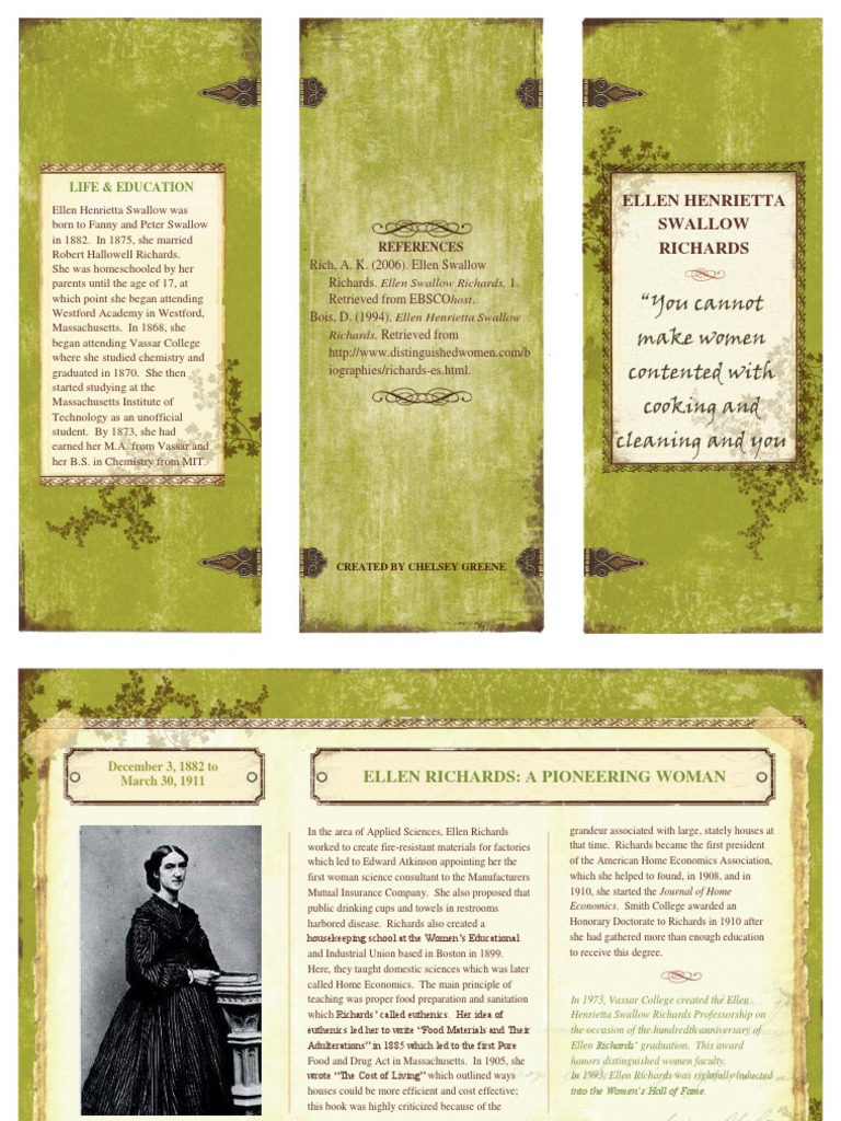 Ellen Richards | PDF | Academia | Science