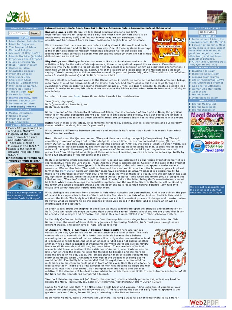 7th Stages of Nafs | PDF | Quran | Islam