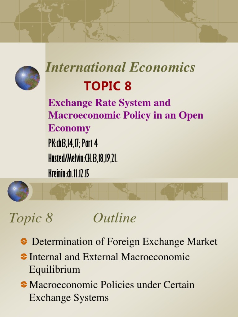International Economics: Topic 8 | PDF | Foreign Exchange Market ...