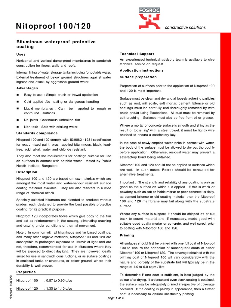 Nitoproof 100-120 | Concrete | Wall