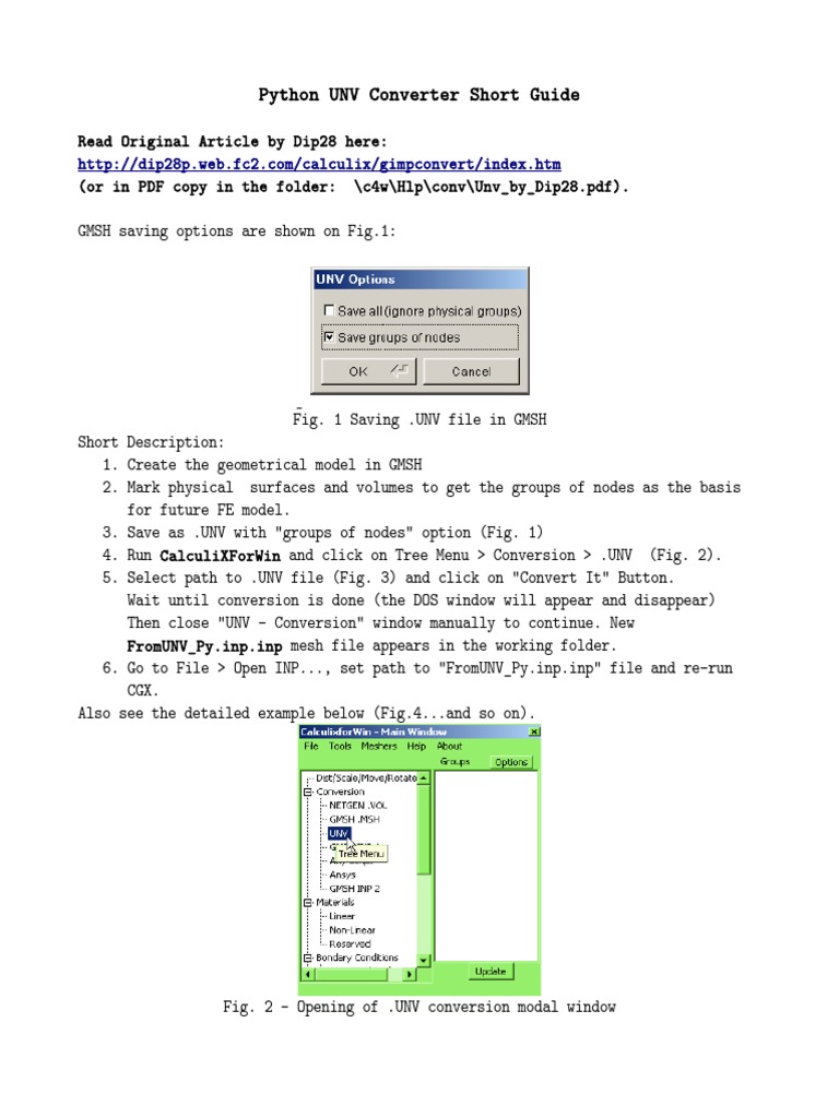 Unv Converter | PDF | Tab (Gui) | Computer File