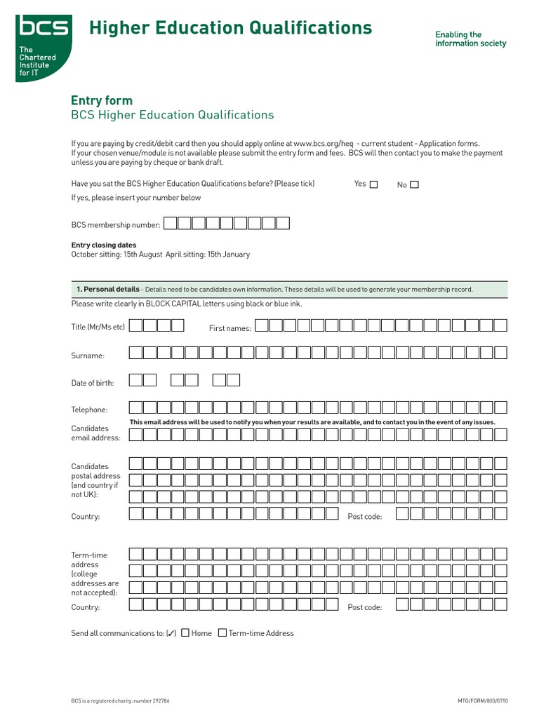 BCS Entry Form | PDF | Debit Card | Cheque