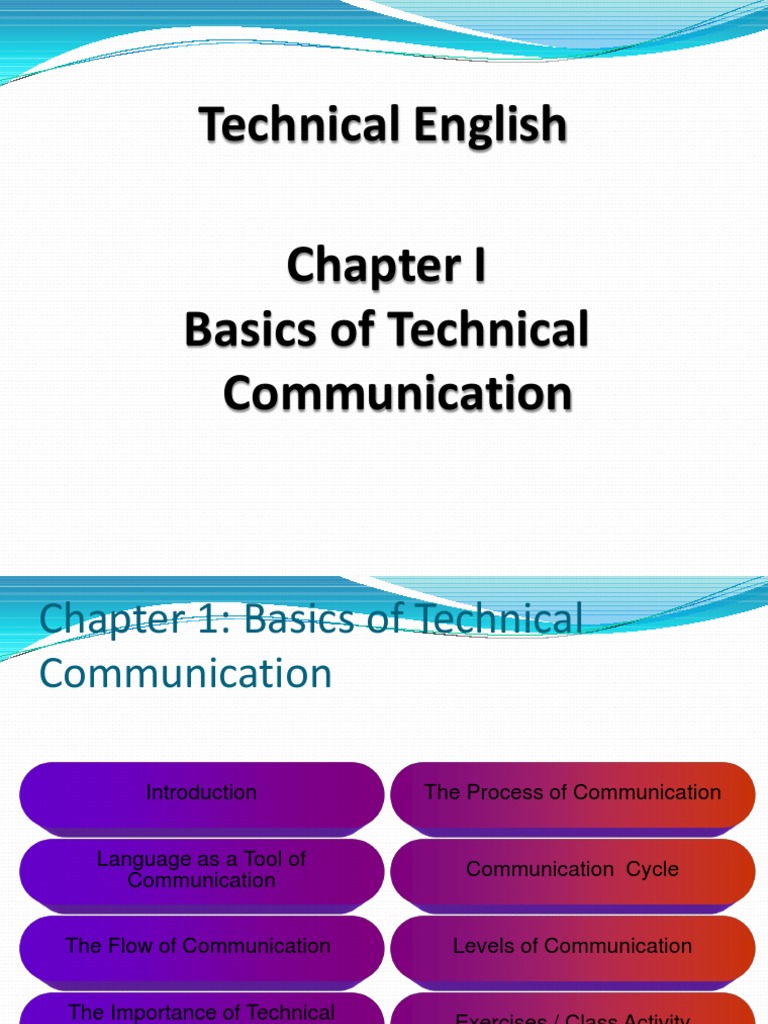 Basics of Technical Communication Guide | PDF | Interpersonal ...
