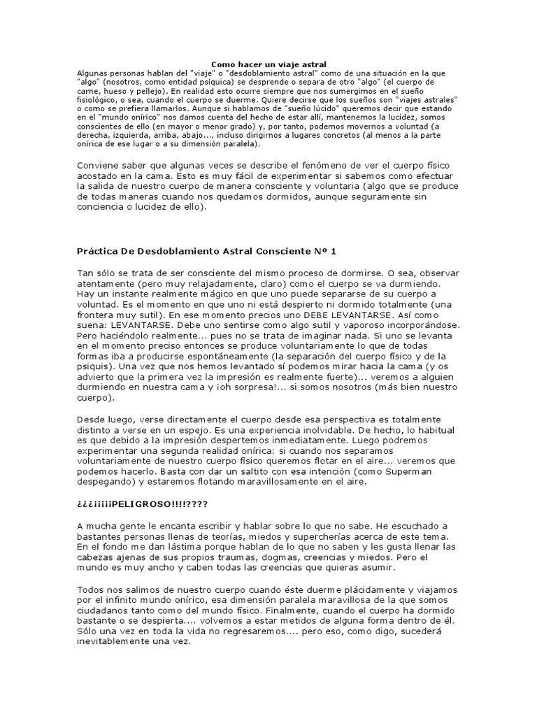 Guía Práctica para Viajes Astrales | PDF