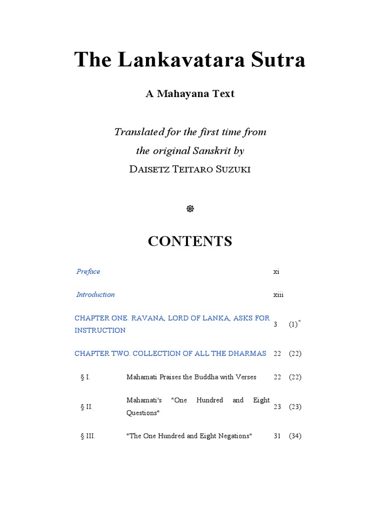 Lankavatara Sutra | PDF | Mahayana | Mind
