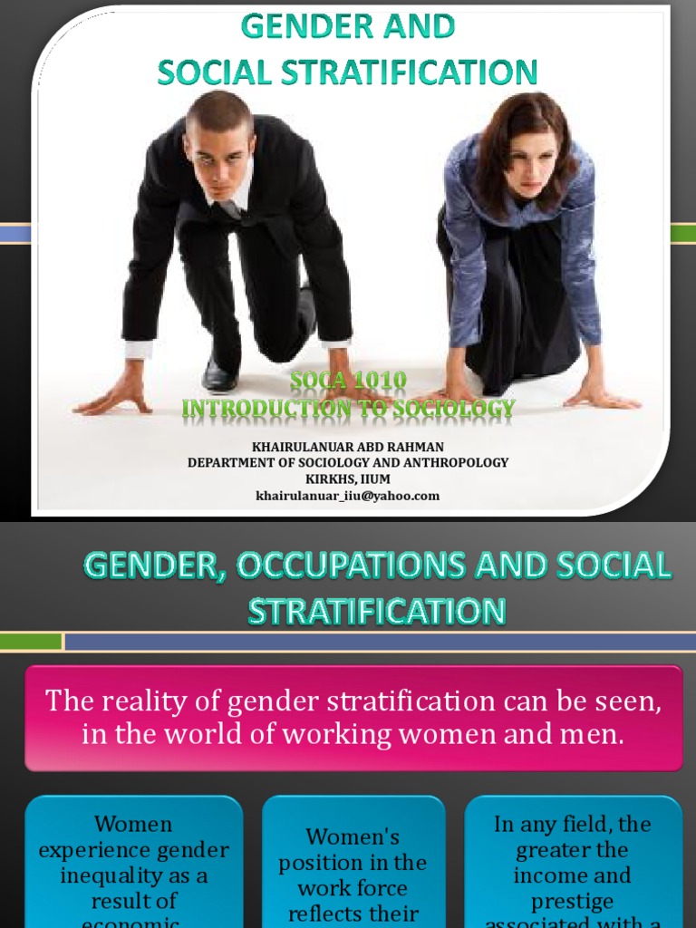 Topic 3.3 Gender and Social Stratification | PDF | Equal Pay For Equal ...