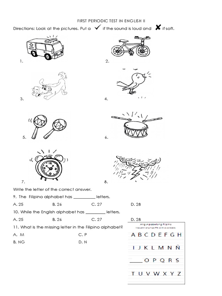 First Periodic Test in English II