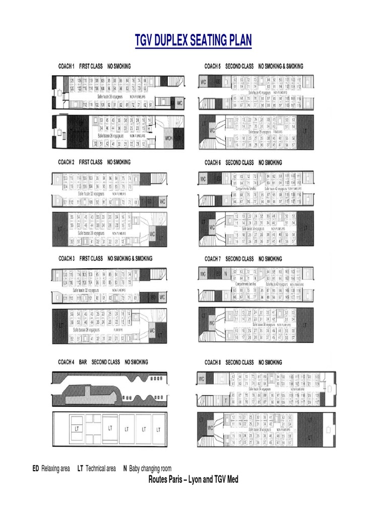 Website Seat Map TGV Duplex | PDF