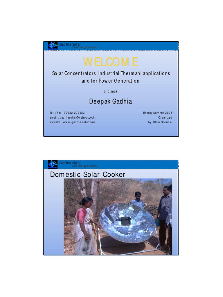 MR Deepak Gadhia | PDF | Solar Energy | Power Station