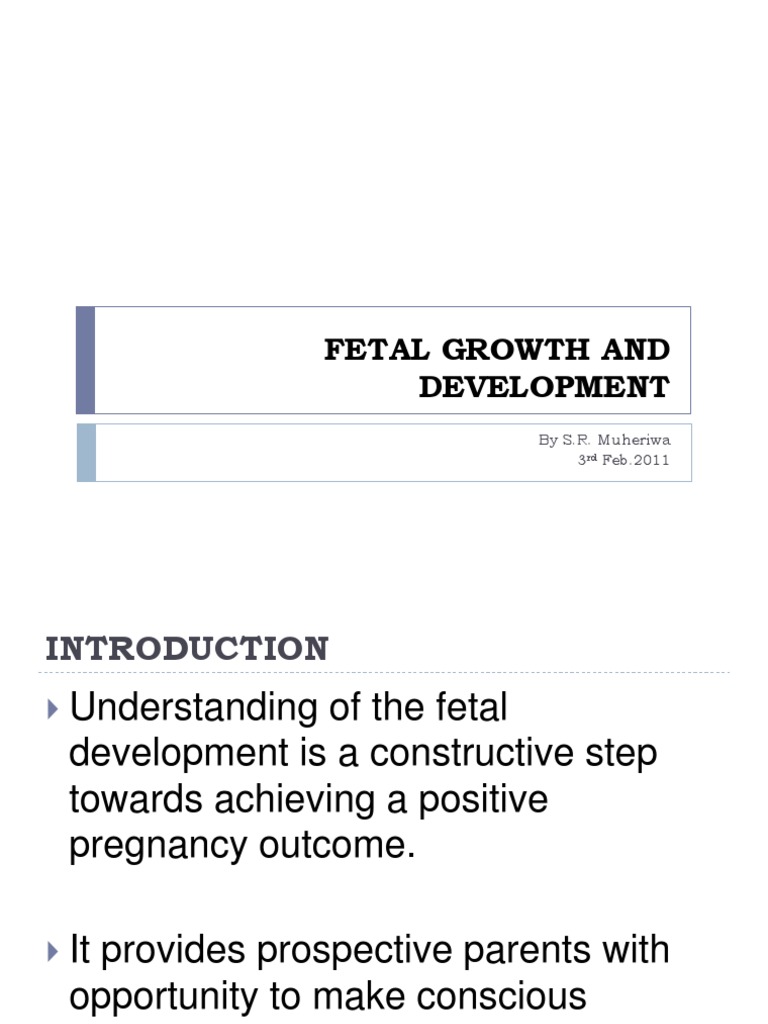 Fetal Growth and Development... Final | PDF | Fetus | Gastrointestinal ...