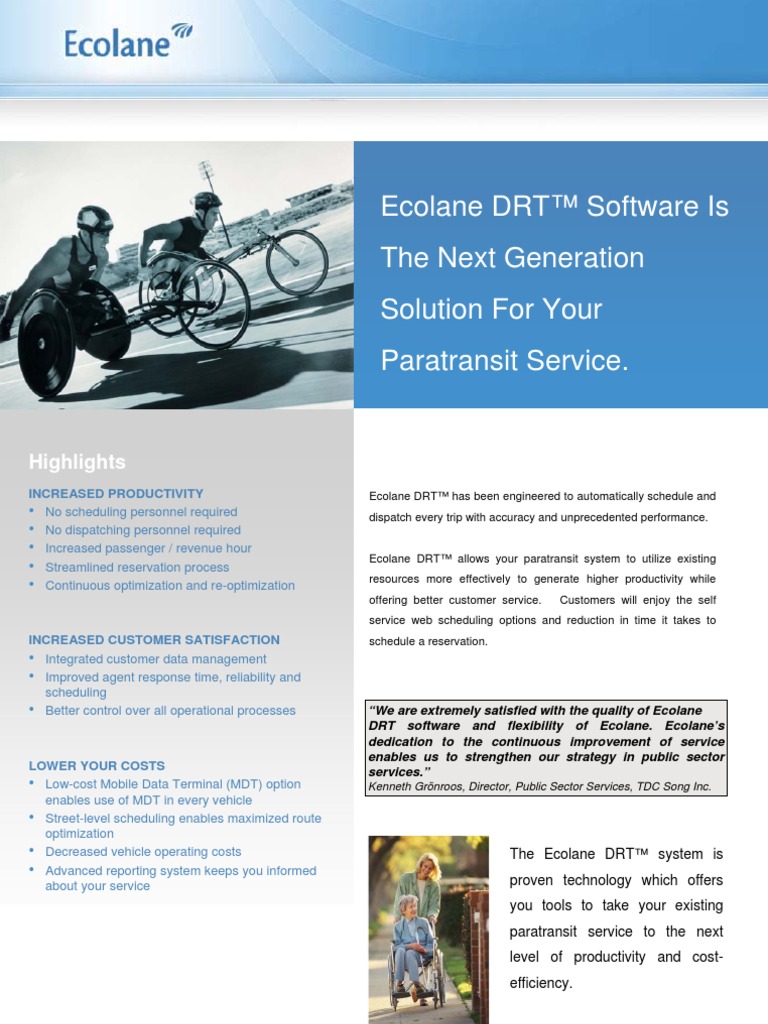 Ecolane Brochure 2007 | PDF | Systems Engineering | Computing