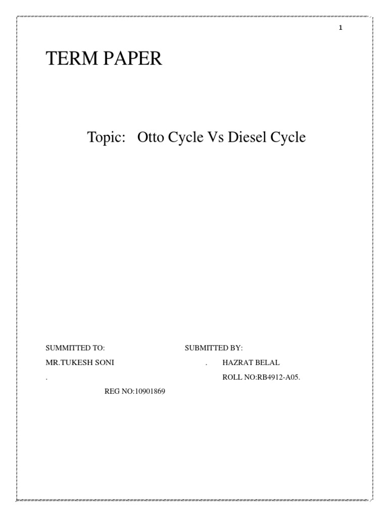 Otto Cycle Vs Diesel Cycle | PDF | Internal Combustion Engine | Diesel ...